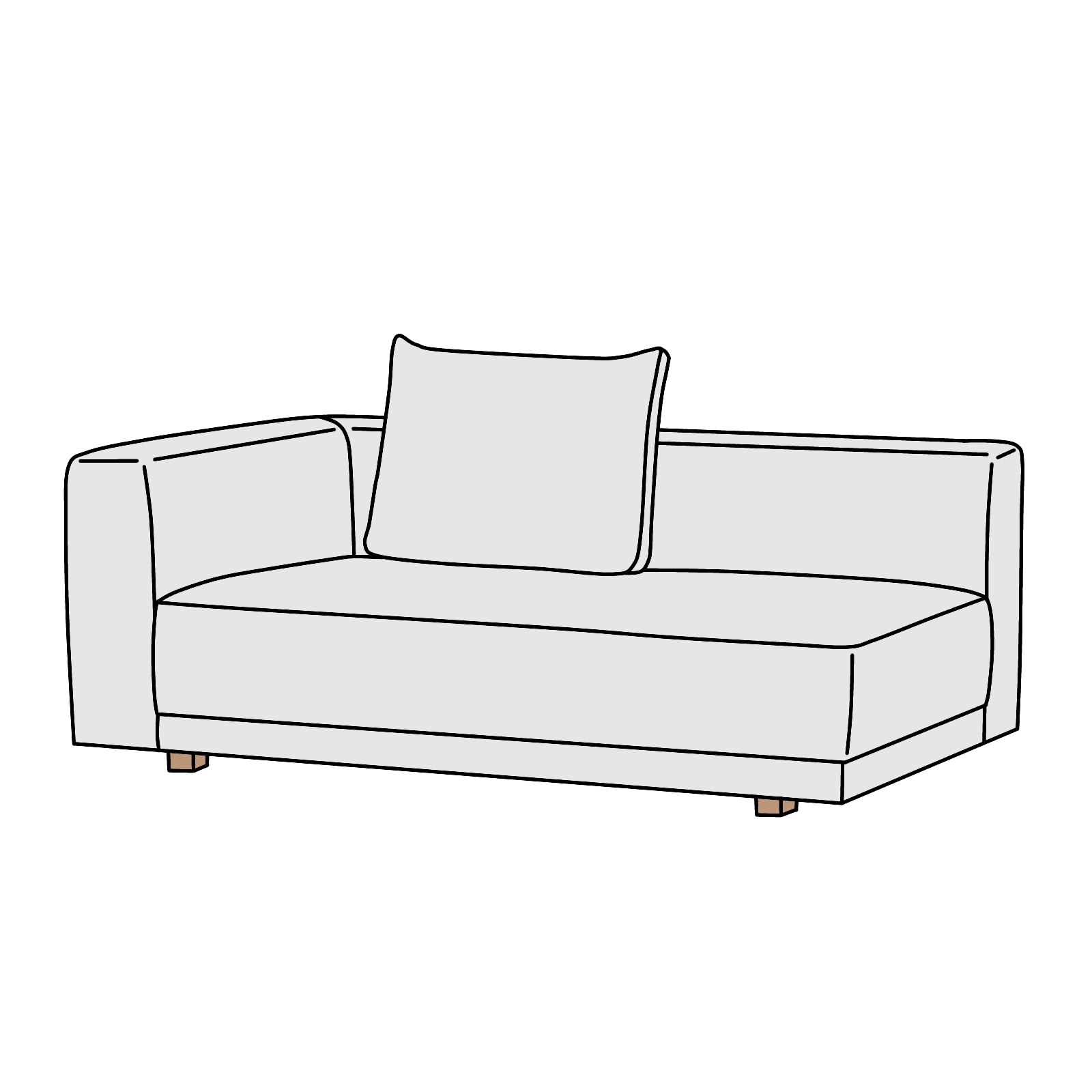 eilersen（アイラーセン）RIG SYSTEM SOFA（リグ システムソファ) 片肘ソファ - 製作したことのあるソファたち | オリジナルオーダーソファカバーのCOVER-ING ...